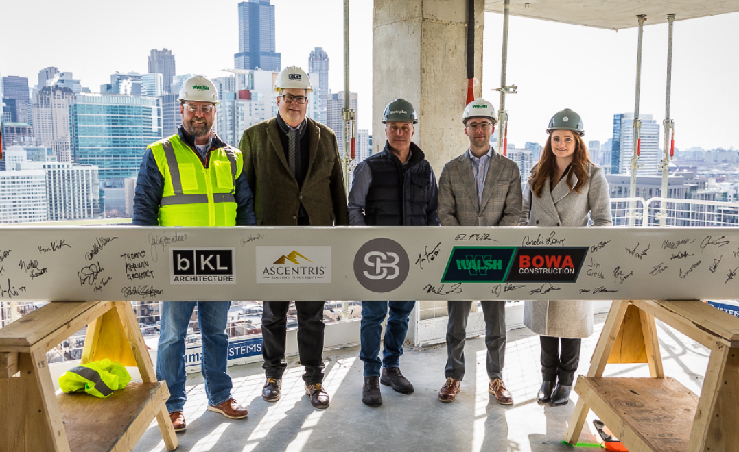 bKL Architecture's 160 North Morgan Tower Tops Out - bKL Architecture